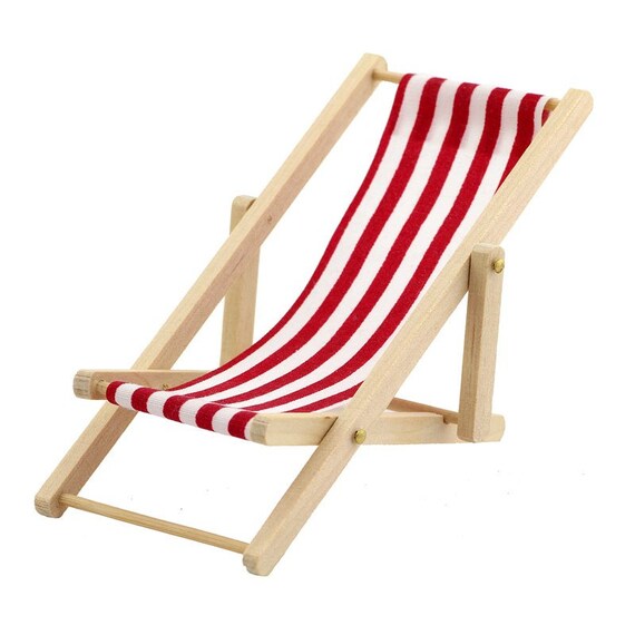 Dolls House Miniature Deck Chair - Etsy UK