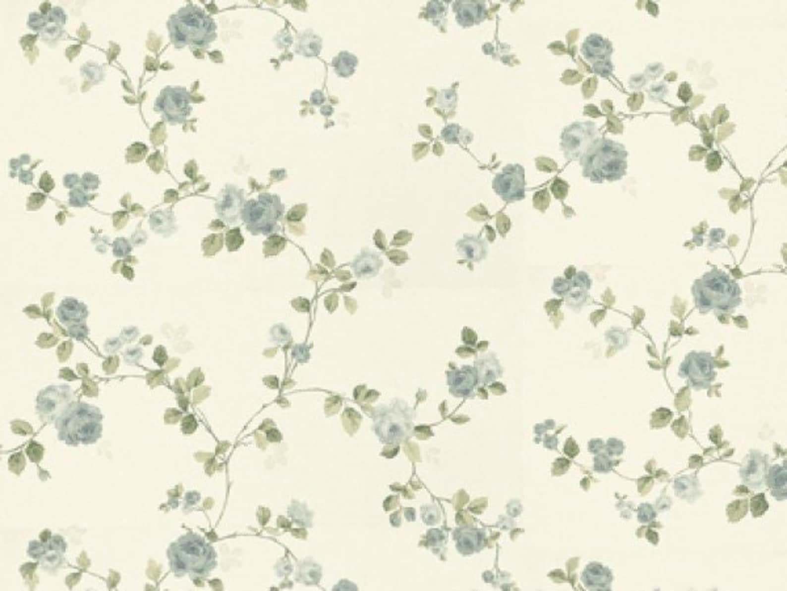Miniature Small Trailing Rose Wallpaper - Etsy