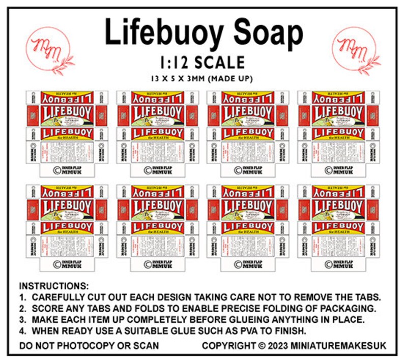 Miniature Dollshouse Lifebuoy Box - Etsy