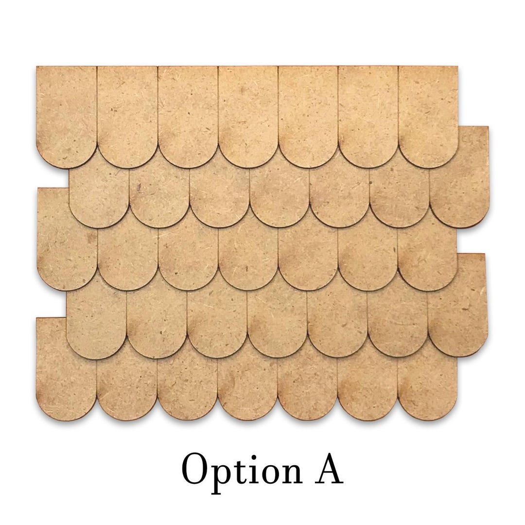 Individual Miniature Dolls House Roofing Tiles Available in Four ...