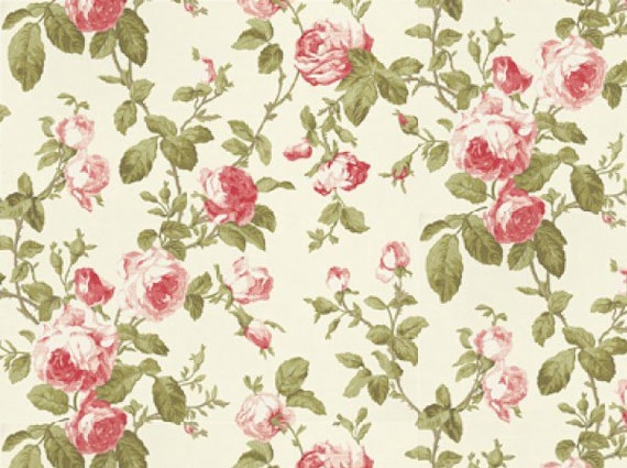Dolls House Miniature Trailing Rose Wallpaper - Etsy UK