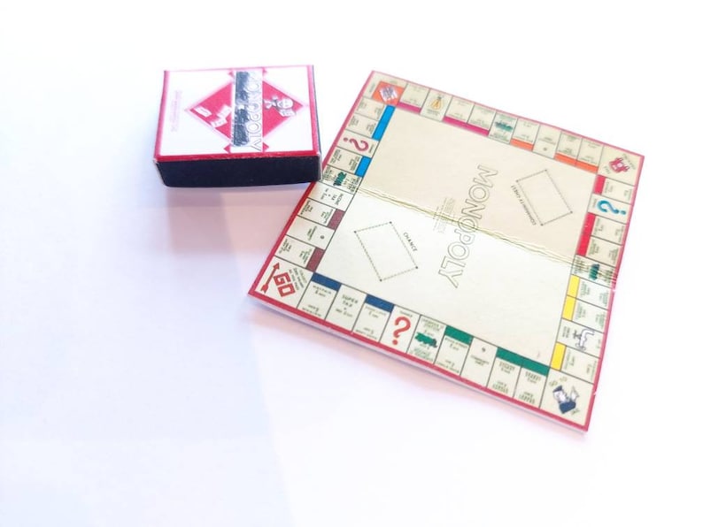 Miniature Dolls House Monopoly Game 1:12th Scale | Etsy