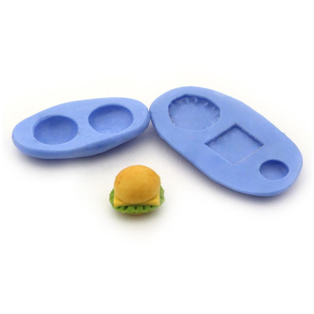 Miniature 5 Part Cheeseburger Reusable Silicone Mold 1:12th - Etsy