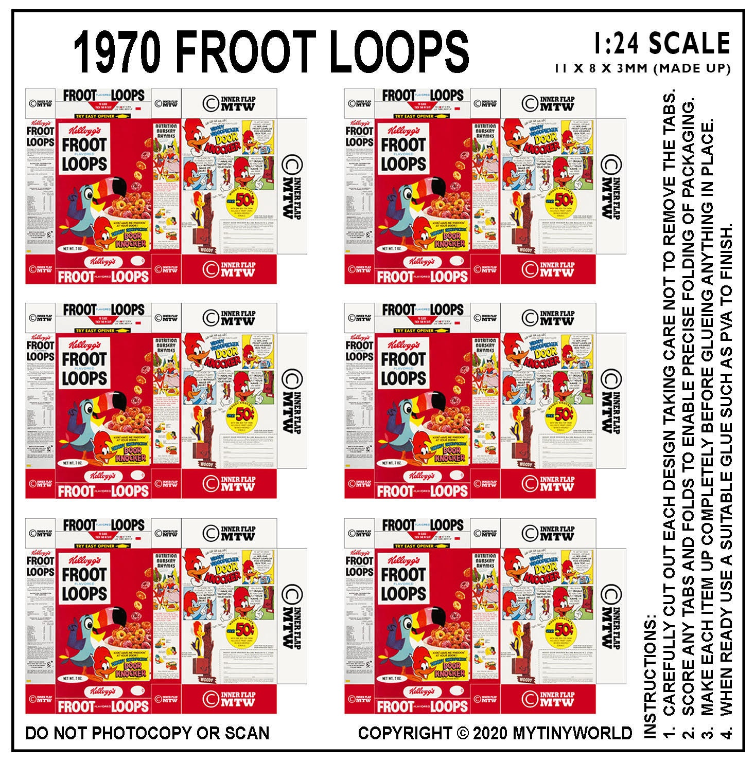Miniature Froot Loops Cereal Box | Etsy UK