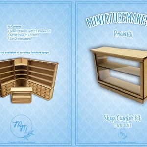 Miniature Dolls House Shop Counter Kit - Etsy
