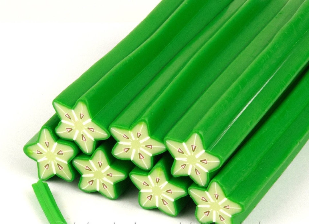 Unbaked Star Fruit Cane Nail Art and Jewellery - Etsy