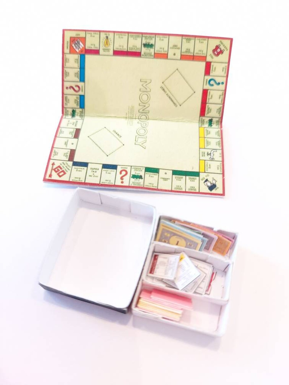 Miniature Dolls House Monopoly Game 1:12th Scale | Etsy