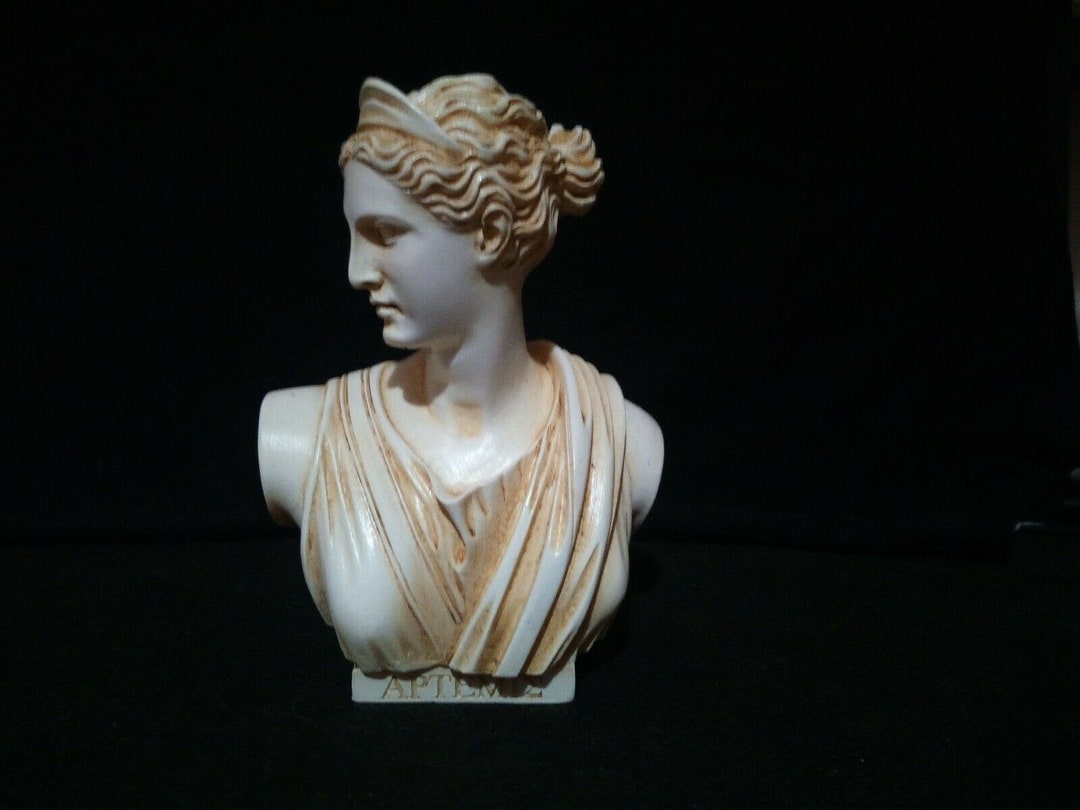 Artemis Ancient Greek Goddess Statue Bust - Etsy