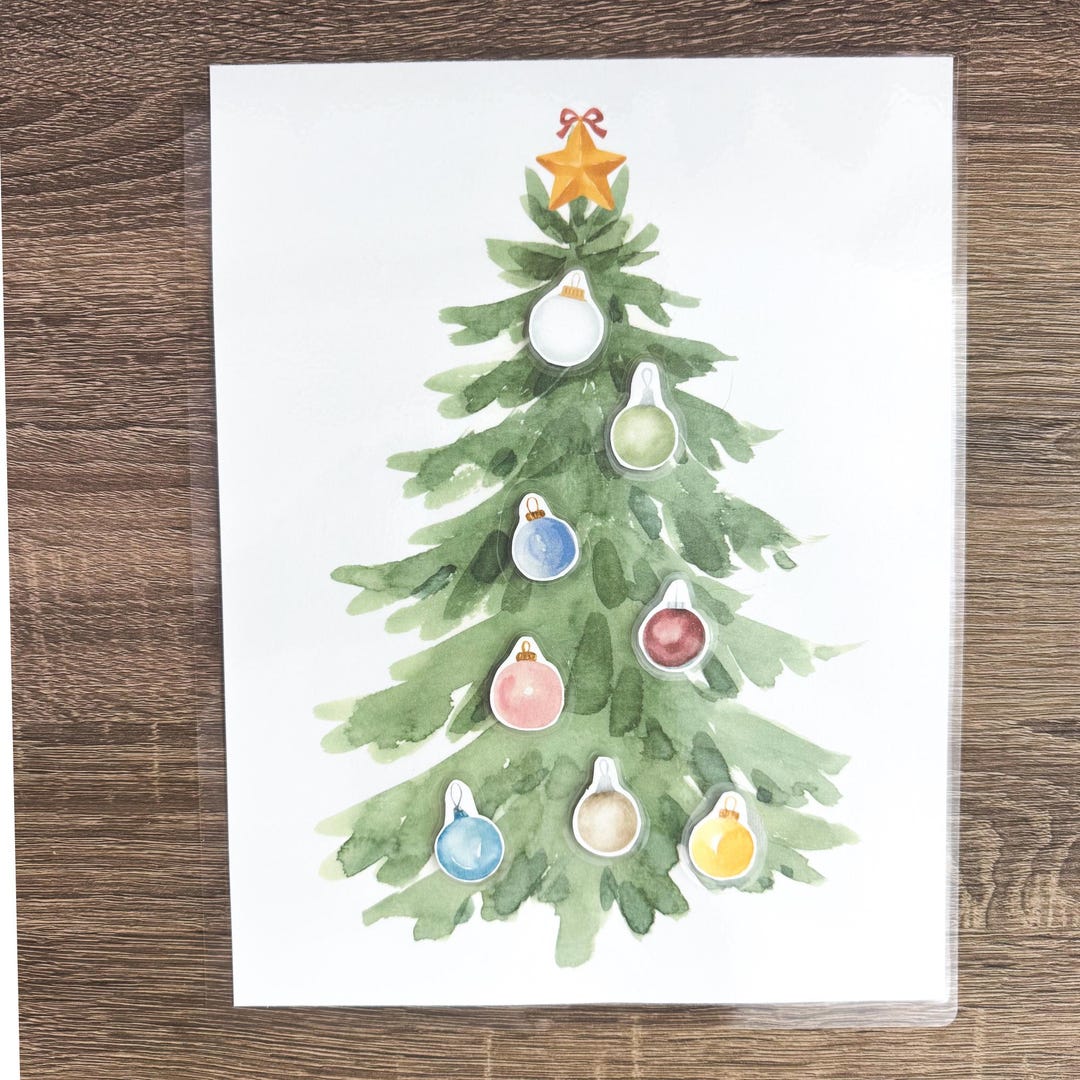 Decorate the Christmas Tree, Velcro Craft, Christmas Craft, Christmas ...