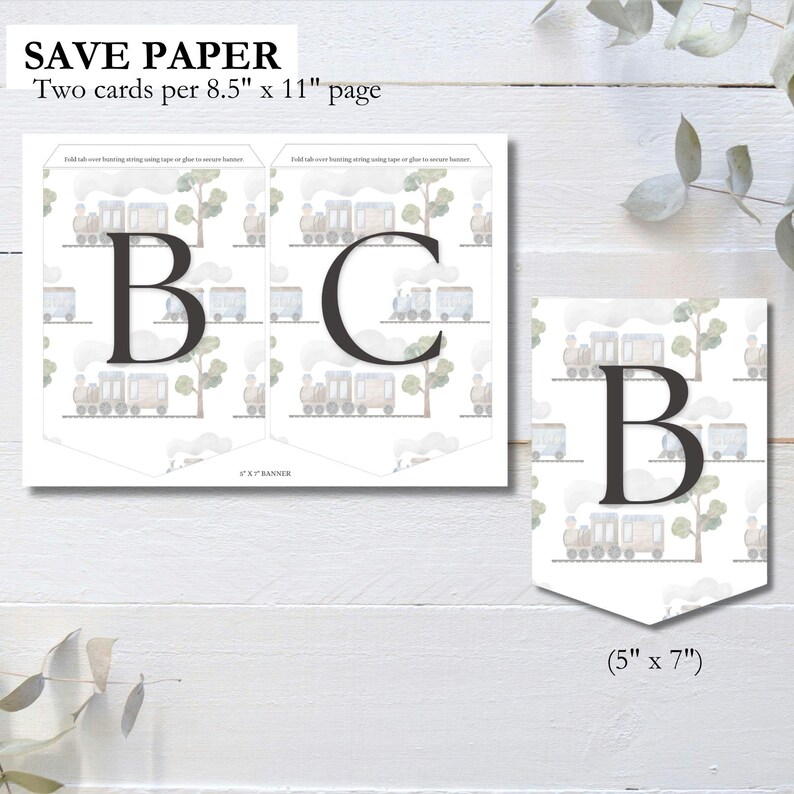 Printable Banner, Train Party Decor, Trains Party Banner, Train ]party ...