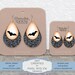 Digital Design 4 Piece Set Small and Large Teardrop Shape - Etsy
