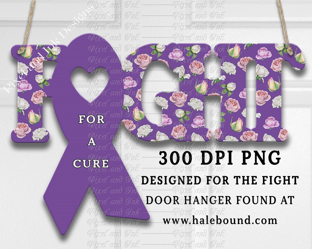 Digital Design Cystic Fibrosis Awareness Ribbon Purple - Etsy New Zealand