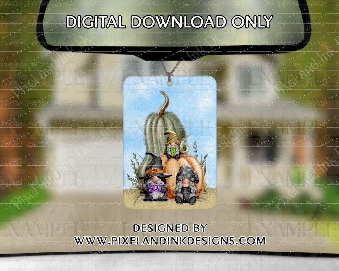 Digital Design, Freshie Design, Car Freshie, Air Freshener, Halloween ...