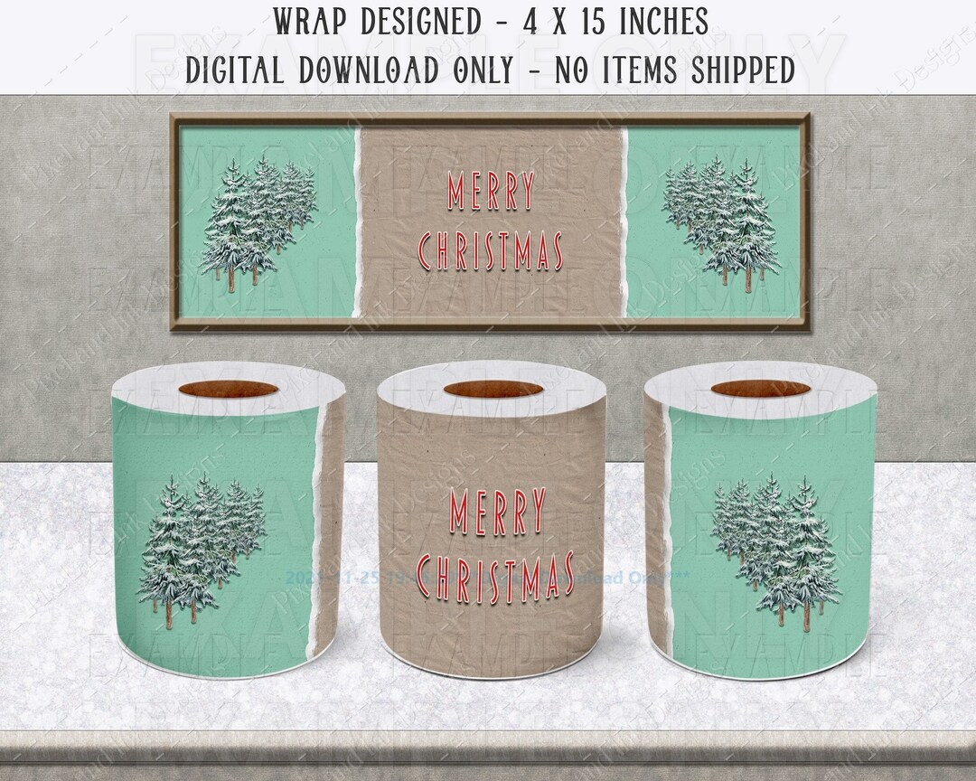 Digital Wrap Design Toilet Paper Design Toilet Paper Cover - Etsy