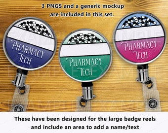 Badge Reel Mockup | Etsy