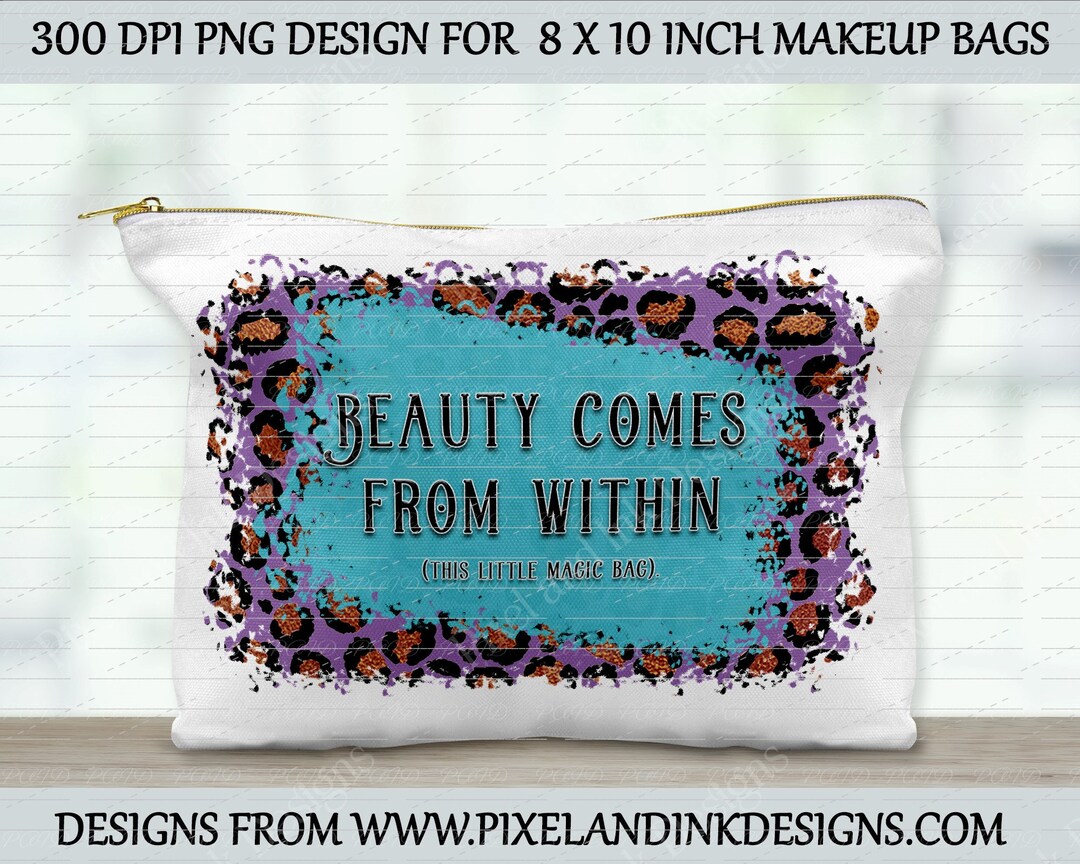 Digital Download, Cosmetic Bag Template, Make-up Bag PNG, Sublimation ...