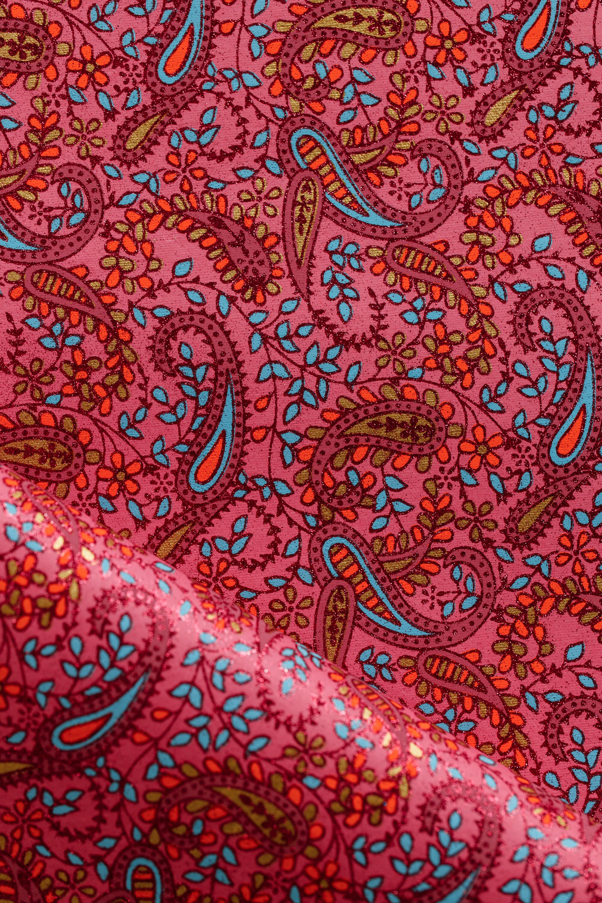PAISLEY PINK Wrapping Paper Print, High Quality Poster, Craft Poster ...