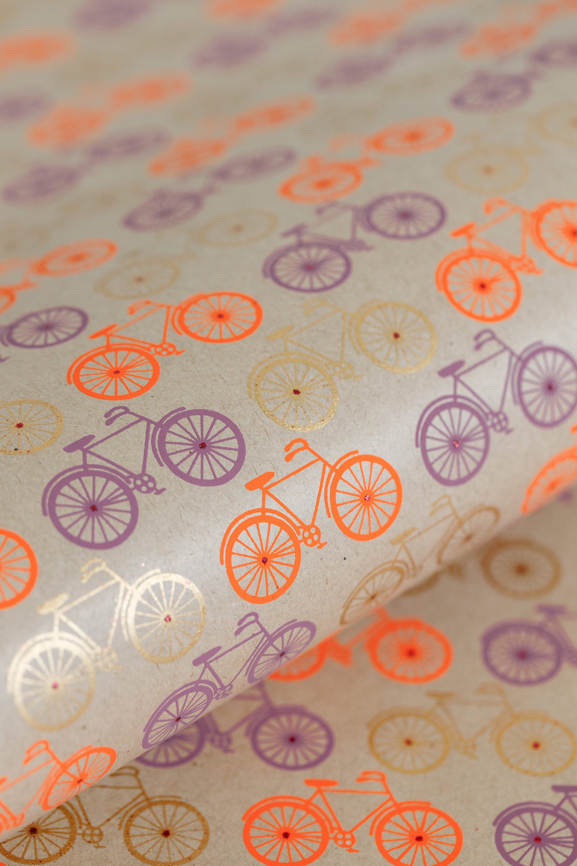 Wrapping Paper Orange Floral Wrapping Paper Print Craft Wrapping Sheet ...