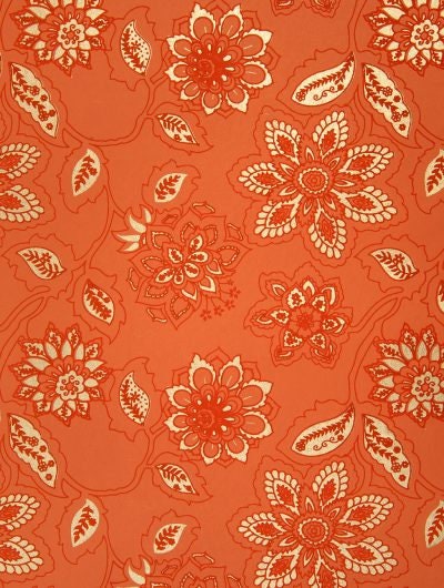 Orange Print Wrapping Paper, High Quality Luxury Gift Wrap, Craft ...