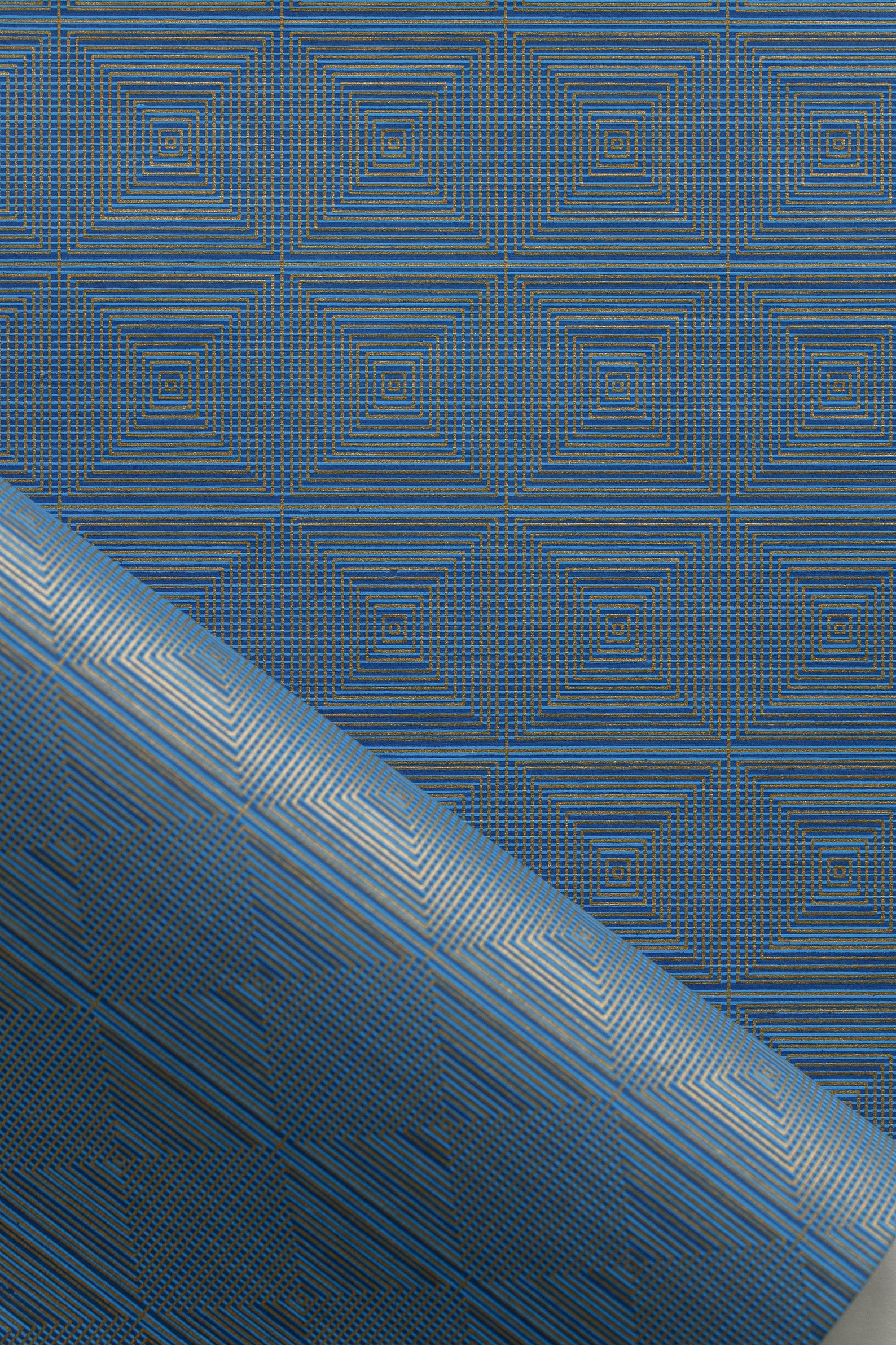 3D Effect Blue Wrapping Paper Print High Quality Poster - Etsy