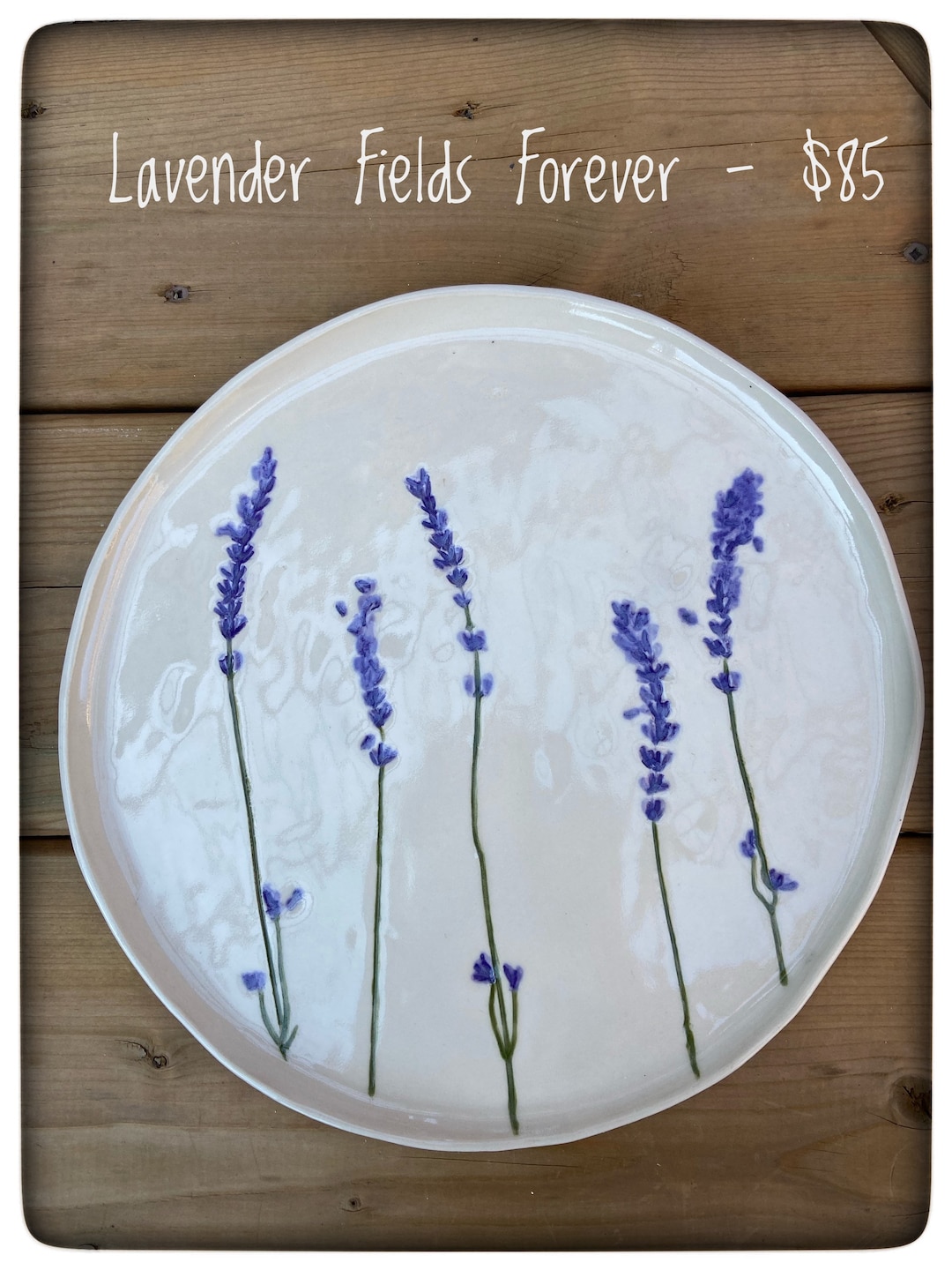 Lavender Fields Forever, Lavender Platter, Lavender, Lavender Pottery ...