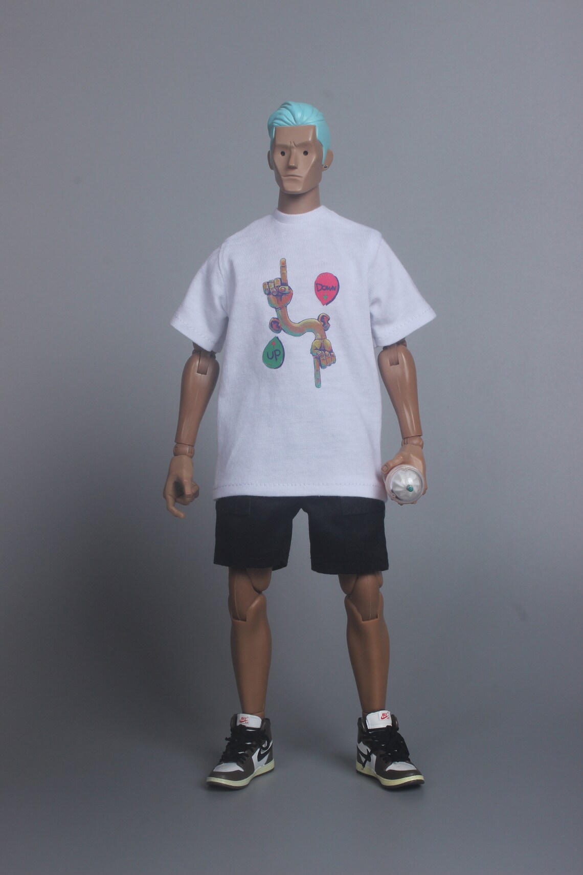 1/6 Scale Doll T-shirt: Handmade White Short Sleeve Tee - Etsy