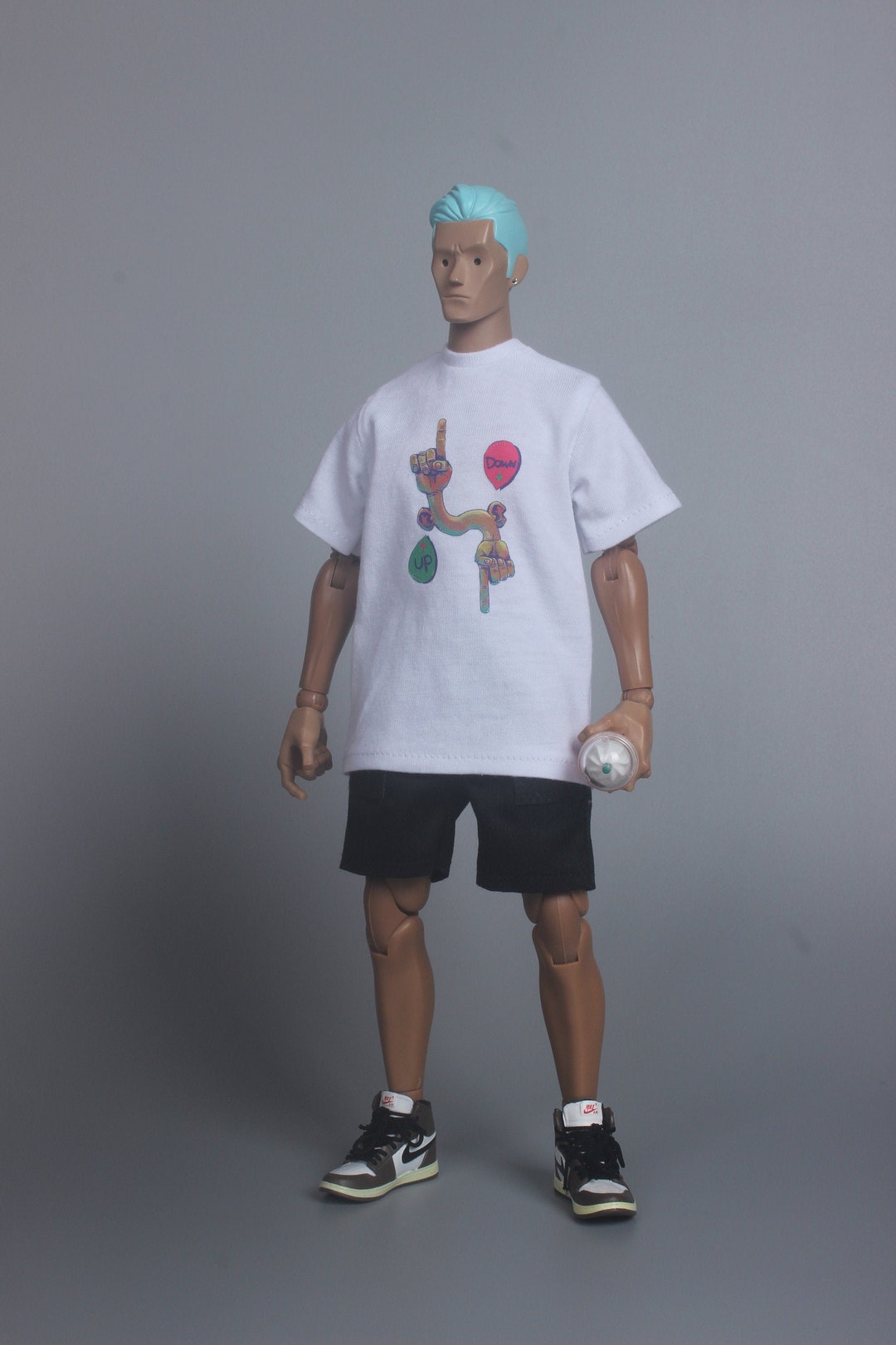 1/6 Scale Doll T-shirt: Handmade White Short Sleeve Tee - Etsy