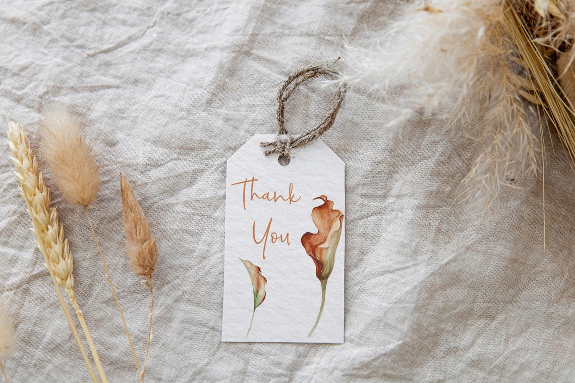 Thank You Gift Tags Avery Printable Tags Downloadable Gift - Etsy