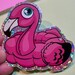 Pink Flamingo Pool Float Sticker - Etsy