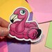 Pink Flamingo Pool Float Sticker - Etsy
