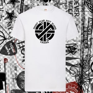 Crass Punk Rock T-shirt, Fight War Not Wars Design - Etsy