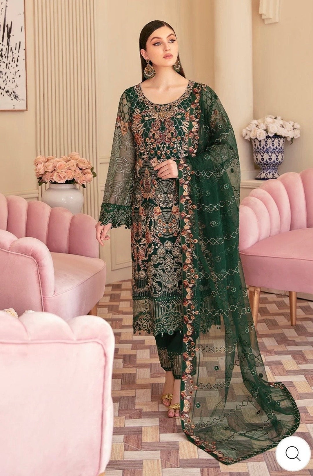 Pakistani Wedding Shalwar Kameez Original Ramsha Designer - Etsy
