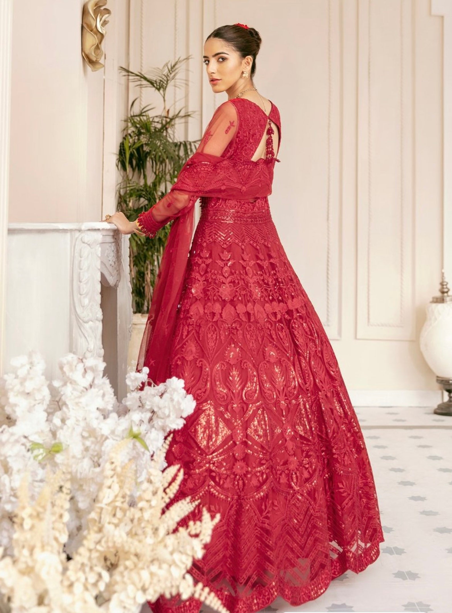 Pakistani wedding dress original Akbar Aslam designer suit | Etsy