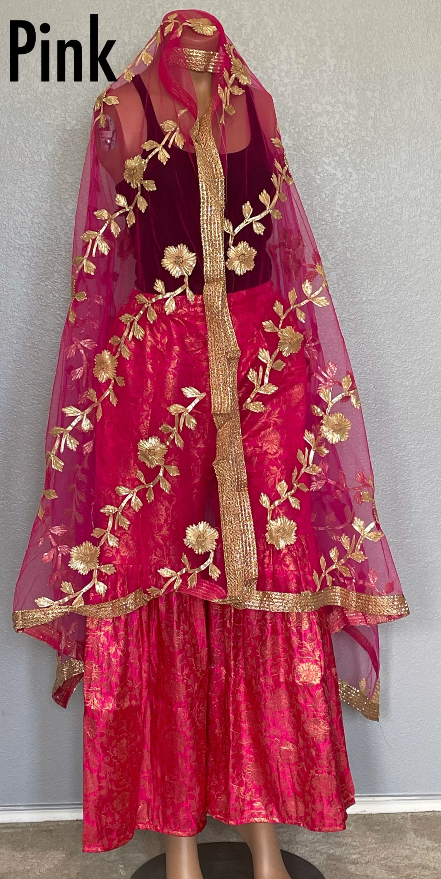 Pakistani Pants and Dupatta Set Jamawar Gharara Pants - Etsy