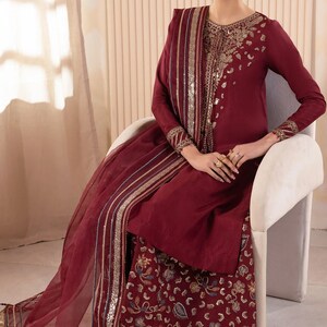 Pakistani Wedding Shalwar Kameez Original Jazmin Designer Suit Indian ...