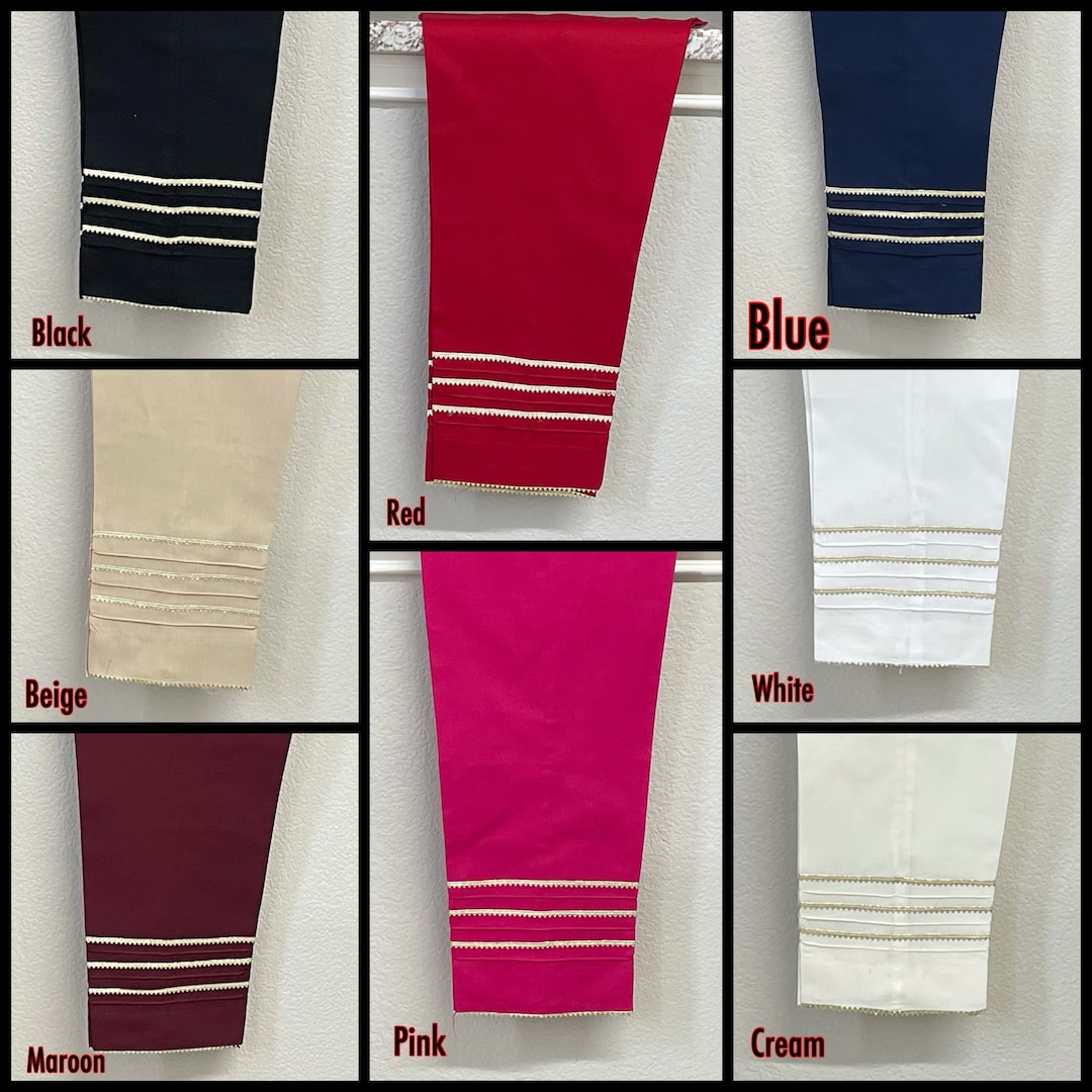 Pakistani Pants for Women Cotton Indian Pants Pakistani Trousers Cotton ...