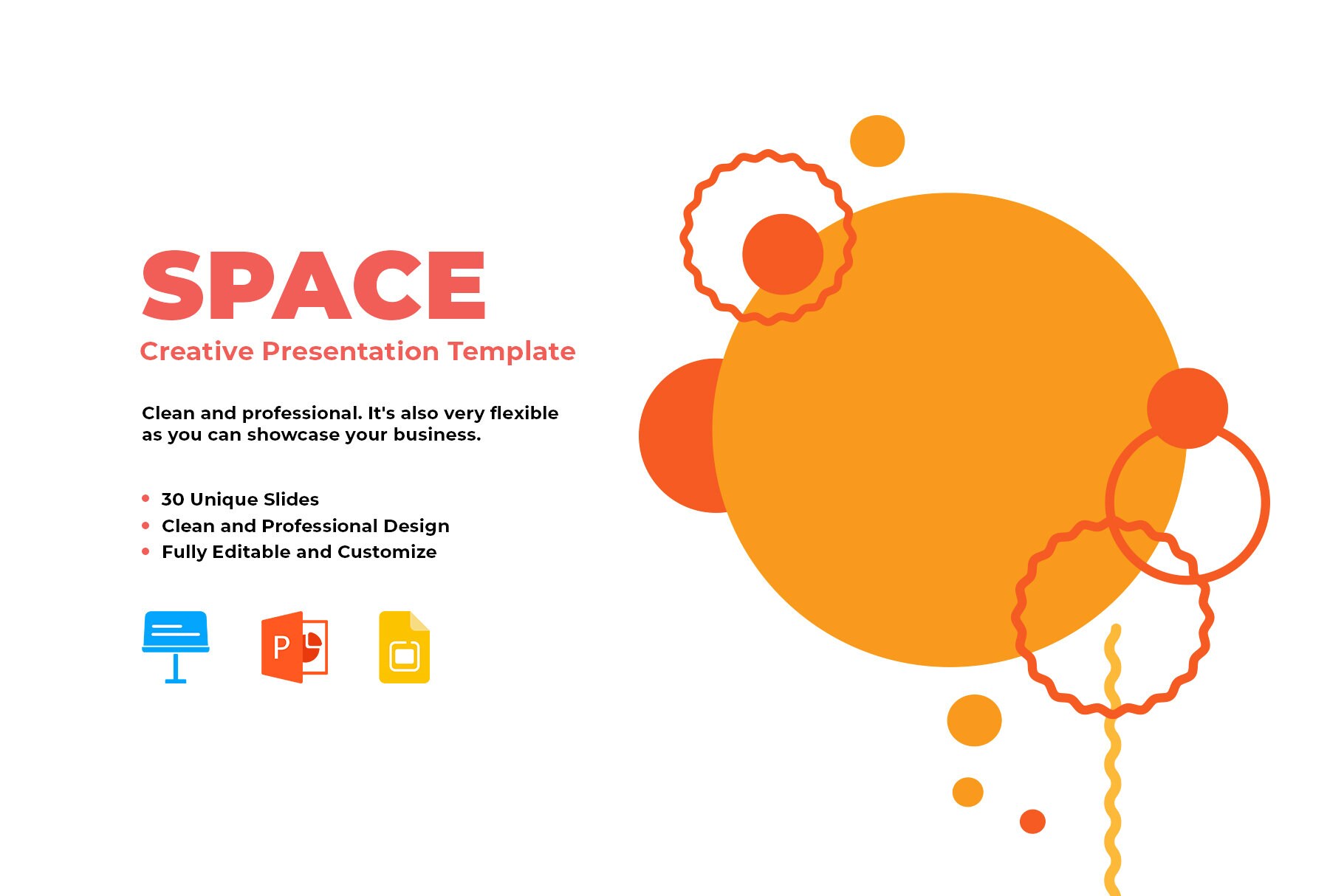 SPACE Creative Presentation Template Keynote Powerpoint - Etsy