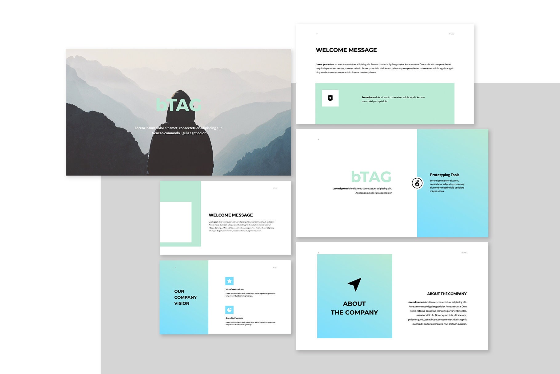 Btag Creative Presentation Template Keynote Powerpoint - Etsy