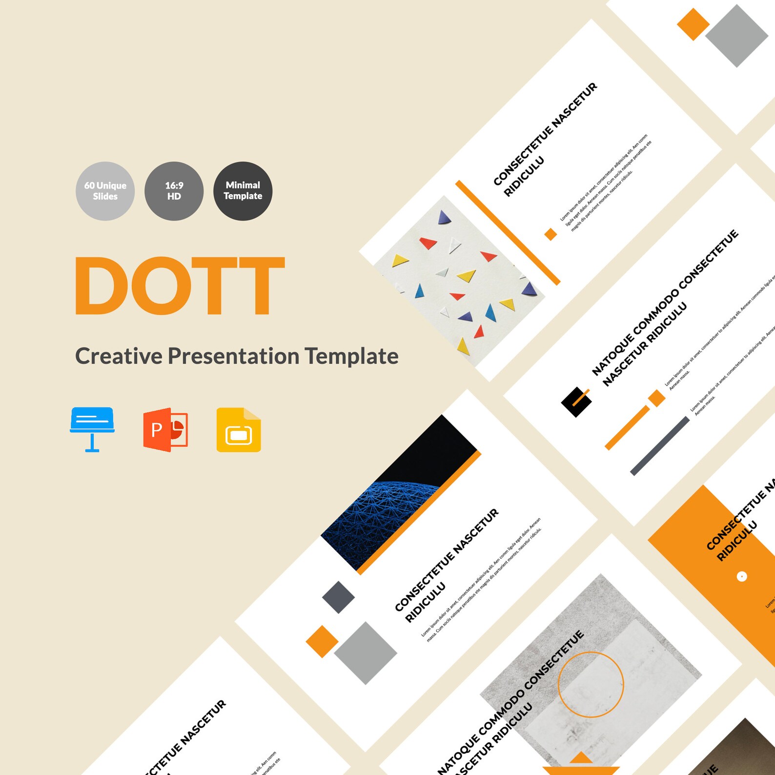 DOTT Creative Presentation Template, Keynote, Powerpoint, Google Slides ...