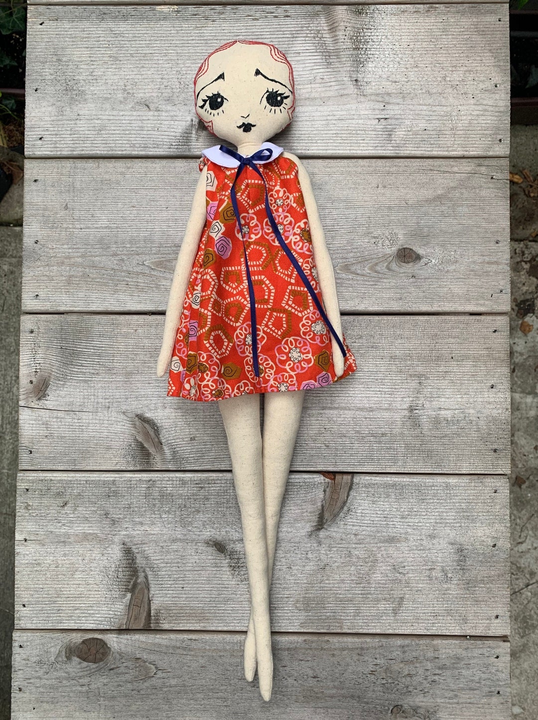 Hand Made Rag Doll, Boudoir Doll - Etsy