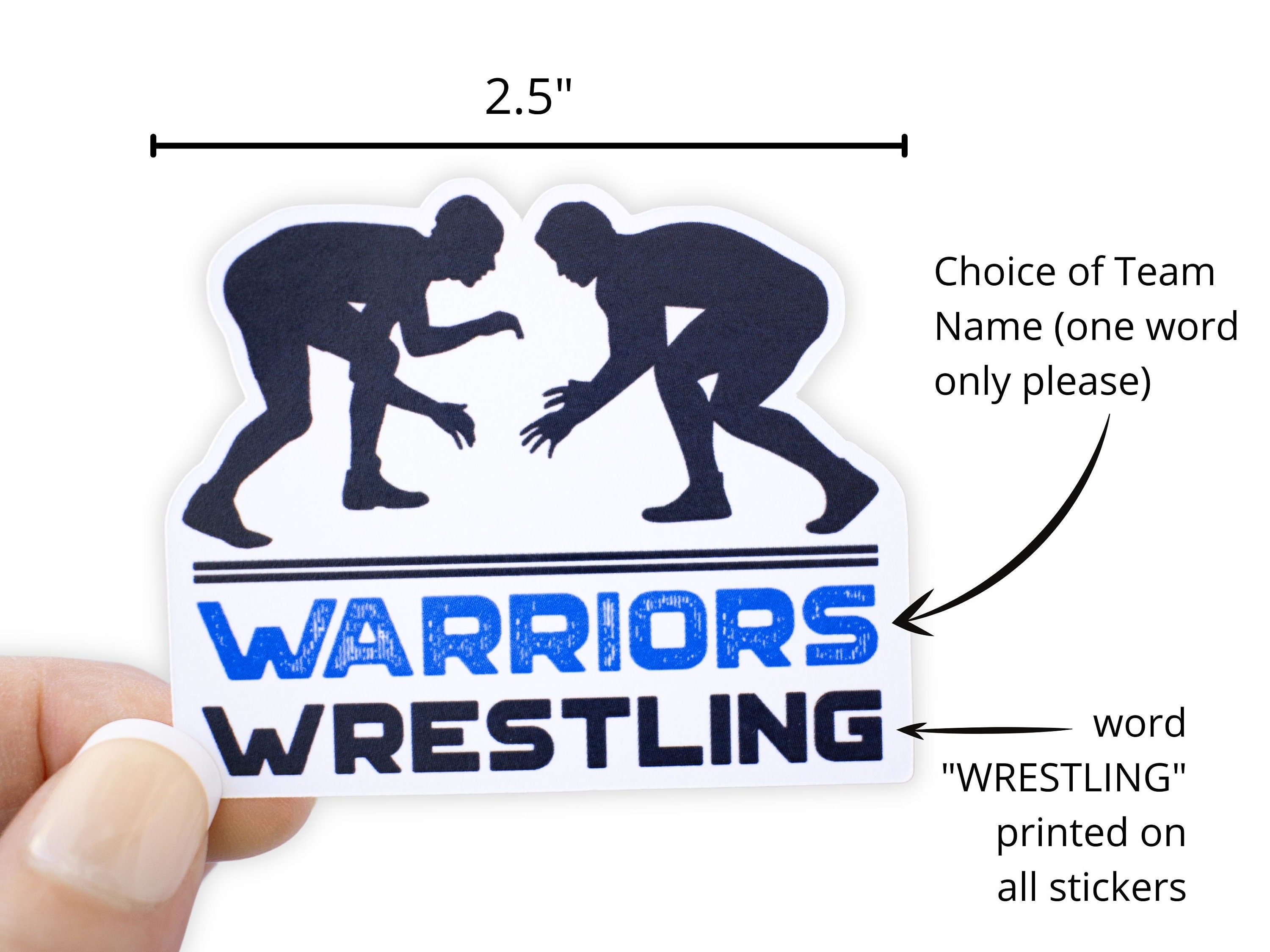 Wrestling Stickers Pack Water Bottle Stickers Wrestling Team | Etsy