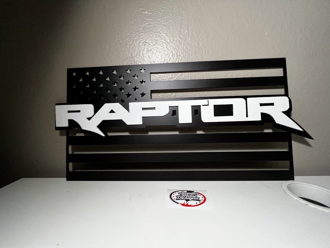 Raptor Usa Steel Powder Coated Flag - Etsy