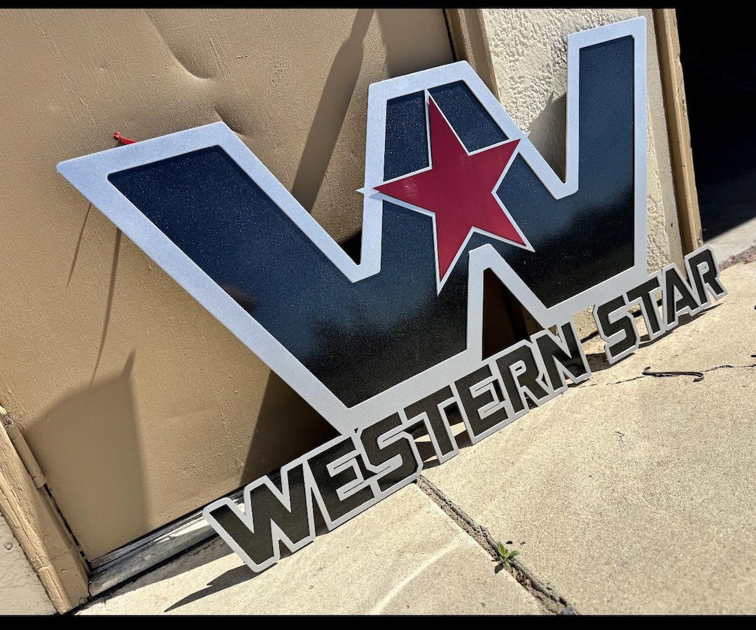 Western Star Steel&aluminium Wall Sign Powder Coated Ready to Hang - Etsy