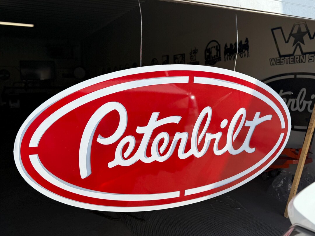 75" Peterbilt Sign Aluminum - Etsy