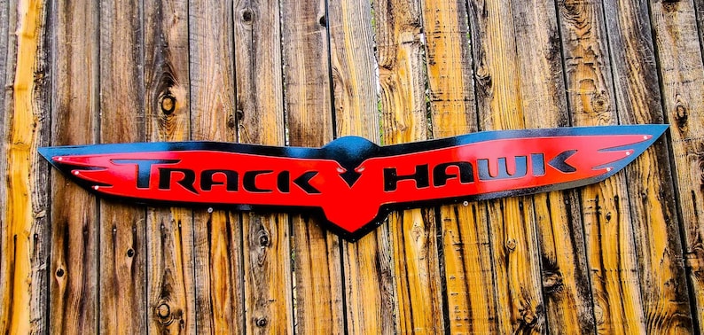 Trackhawk Steel Wall Sign Cnc Cut | Etsy