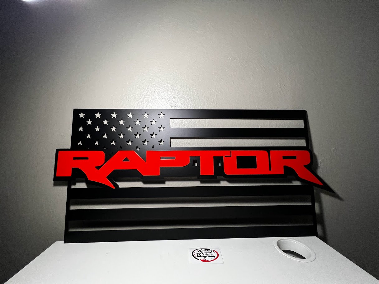 Raptor Usa Steel Powder Coated Flag - Etsy