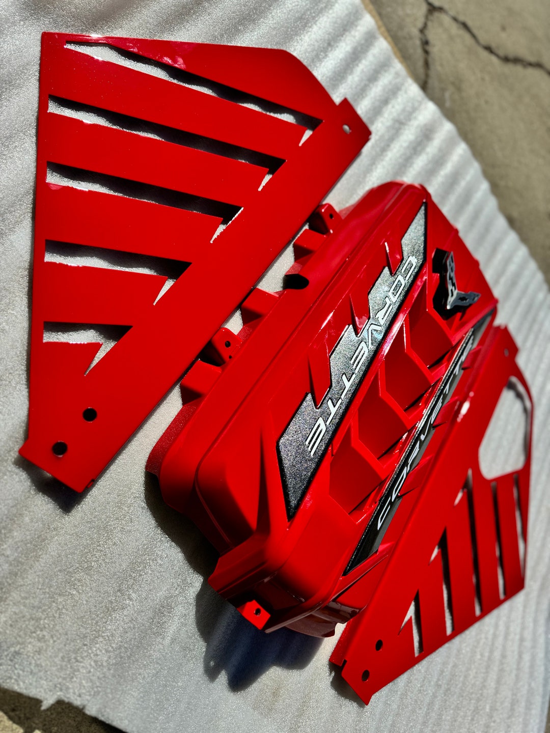 2020/2024 Torche Red C8 Corvette Engine Appearance Package (contact Us ...