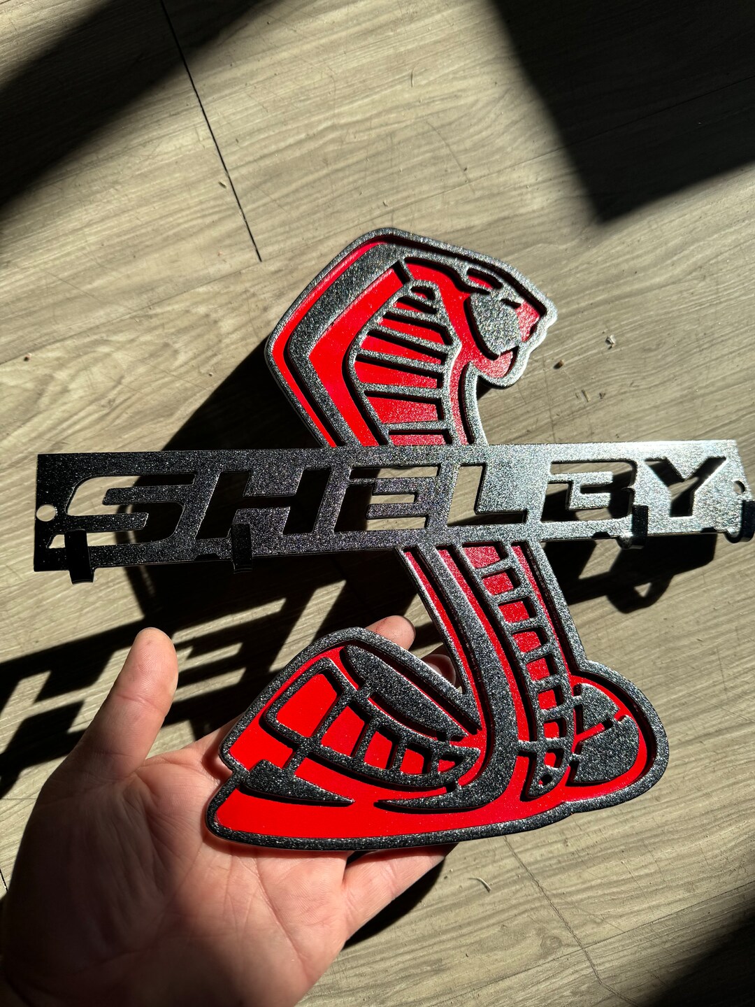 12x10” Shelby Gt500 Key Hangers Plaque Red & Black Metallic - Etsy