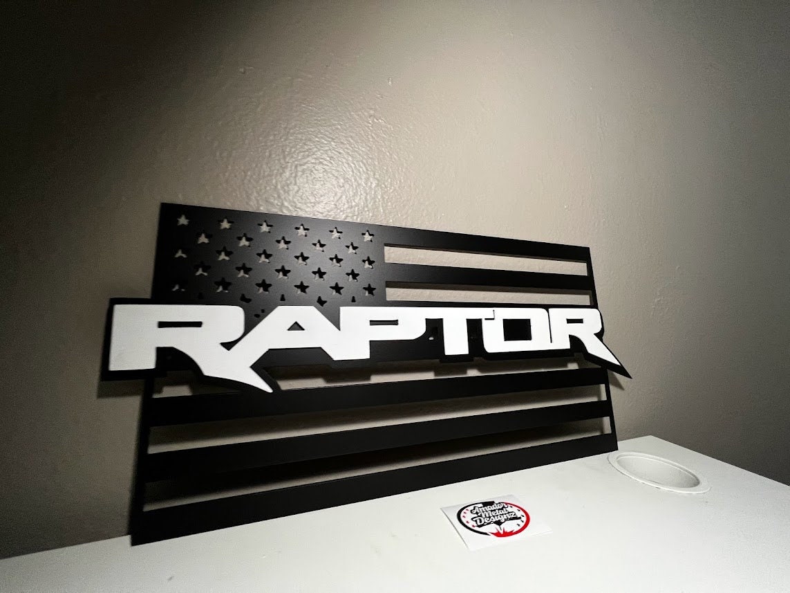 Raptor Usa Steel Powder Coated Flag - Etsy