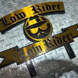 Steel Lowrider Plaque Powder Coated Gold - Etsy